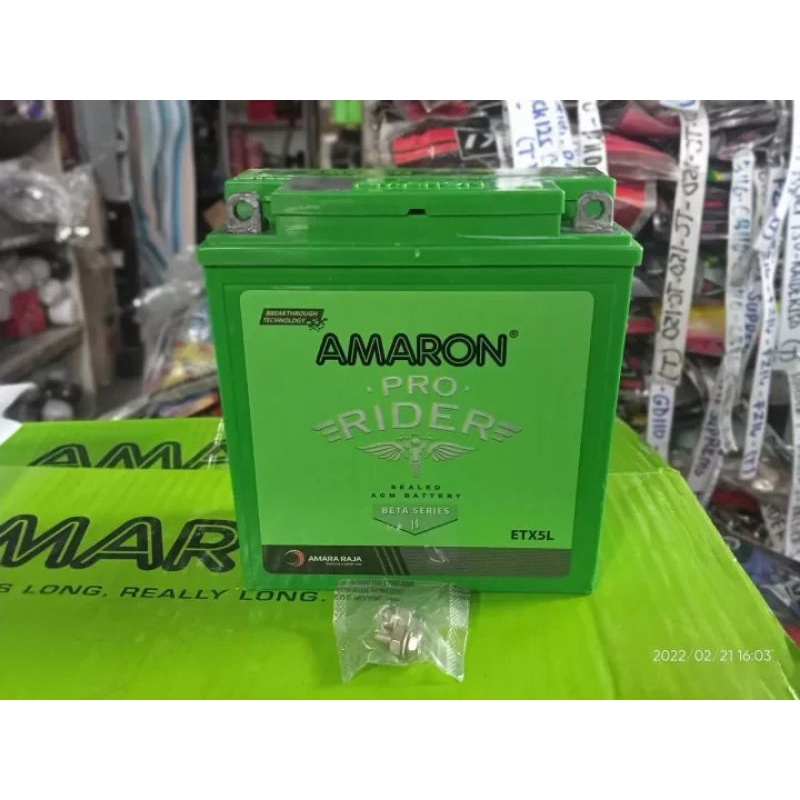 AMARON PRO RIDER AP-ETX5L battery | Shopee Philippines