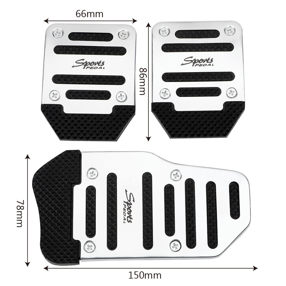 Modified Car Pedal Cover Set Car Foot Treadle Cover Pad Auto Vehicle ...