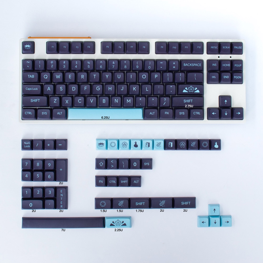 GMK Comet 135 Keys PBT Dye Sublimation XDA Profile Keycap Suit For ...