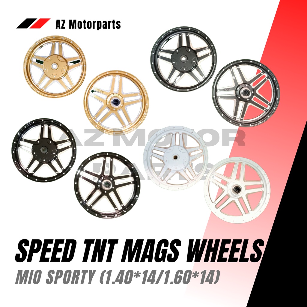 SPEED TNT Mags Wheels MIO SPORTY (1.40*14/1.60*14) | Shopee Philippines