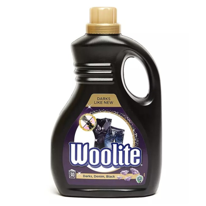 Woolite Darks, Denim, Black Laundry Detergent 1.8L (with Anti-Fade and ...