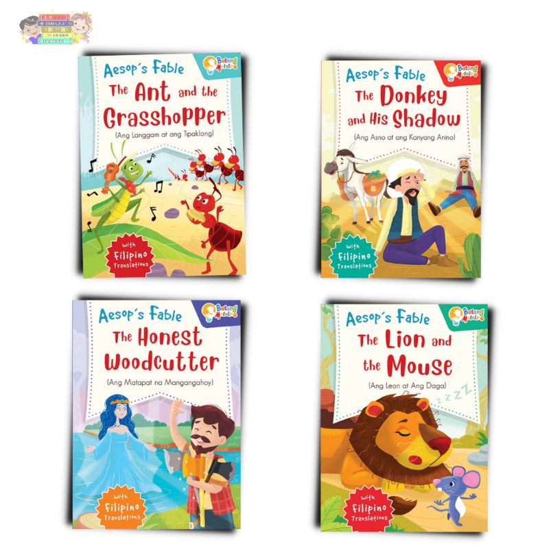 Aesop's Fable SET Paperback Story Books For Kids English And Tagalog ...