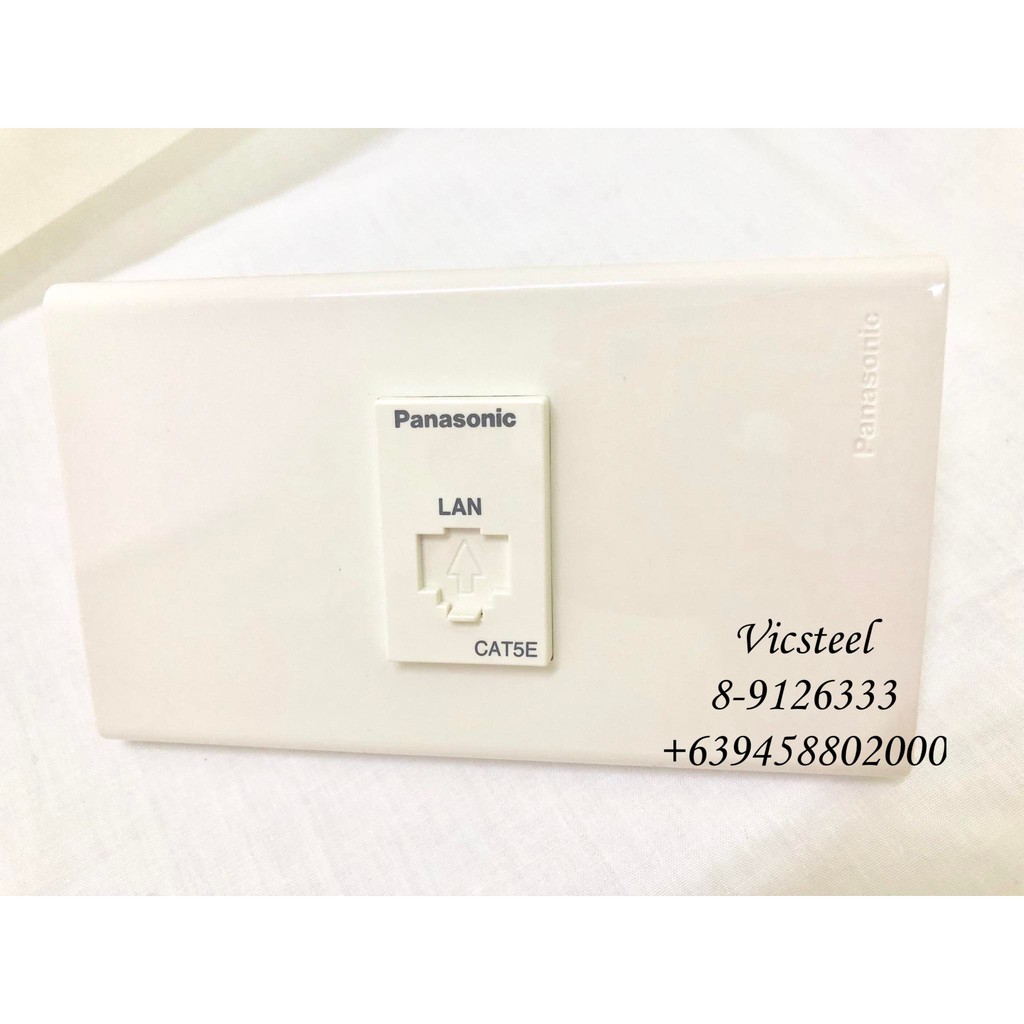 Panasonic Computer Outlet Cat 5 Cat 6 Lan E Outlet WEG 2488 24886 wide ...