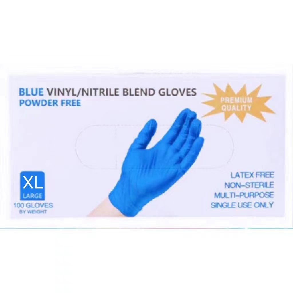 100PCS Vinyl/Nitrile gloves Blend Food Grade Gloves Disposable Gloves ... 100PCS Vinyl/Nitrile gloves Blend Food Grade Gloves Disposable Gloves ...