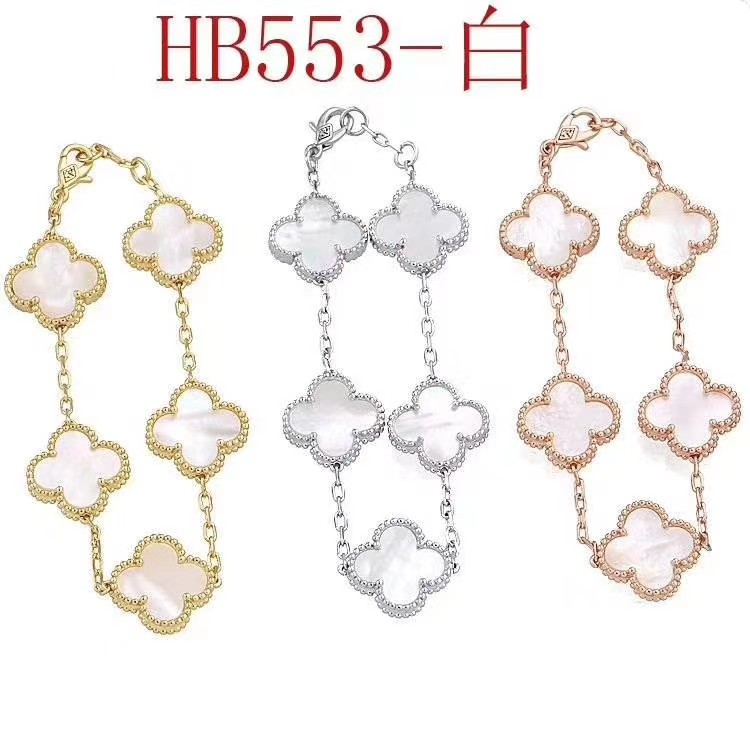 Classic four-leaf clover five-flower bracelet fashion S925 silver | Shopee Philippines