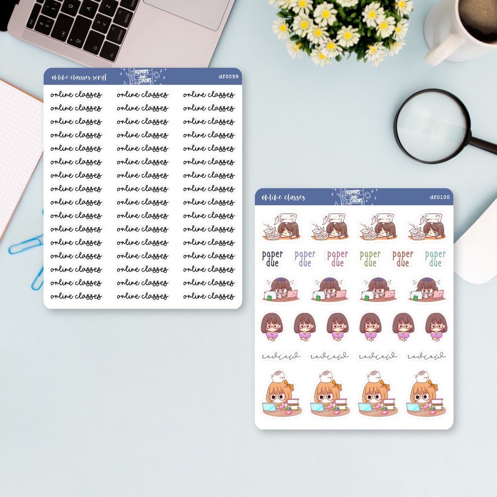 online class stickers for planners and journals | Shopee Philippines