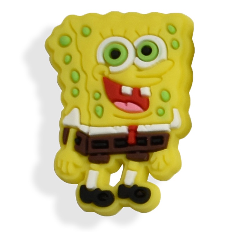 Cartoon SpongeBob Jibbitz Charm Crab Anime Jibits Crocs Snail Shoe ...