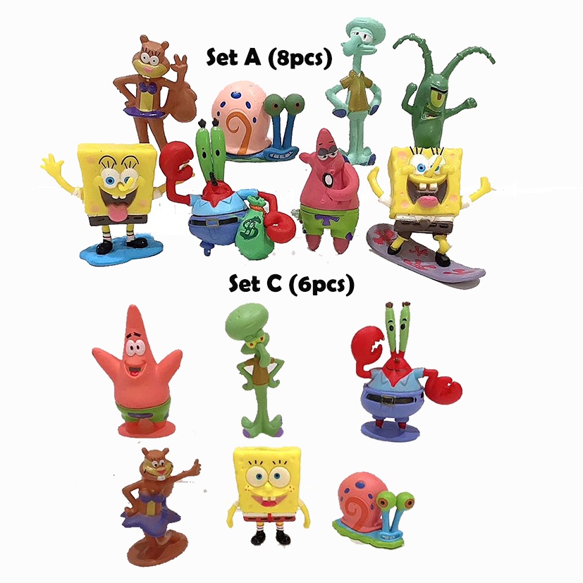 Spongebob Action Figure Toy Cake Topper Display | Shopee Philippines