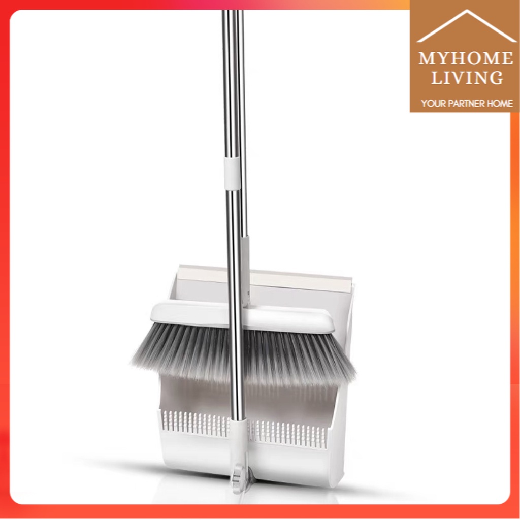 Myhome House Cleaning Broom Dustpan Set Foldable Sweep Tool/Broom Broom ...