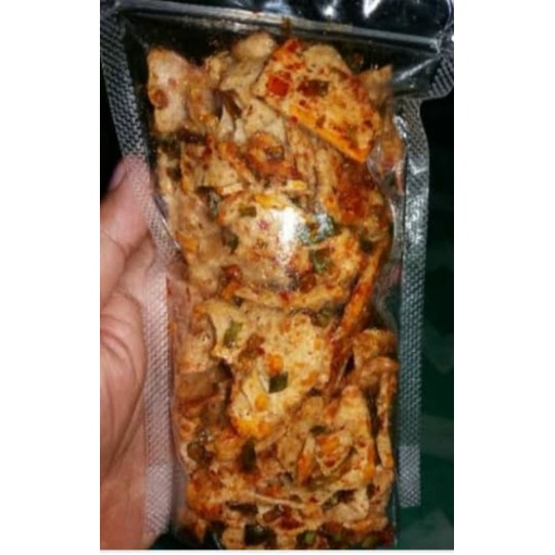 Extra spicy basreng, instant savory snack, crunchy keriuk, aroma of ...