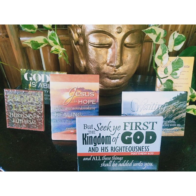 bible verse table frame display with stand | Shopee Philippines