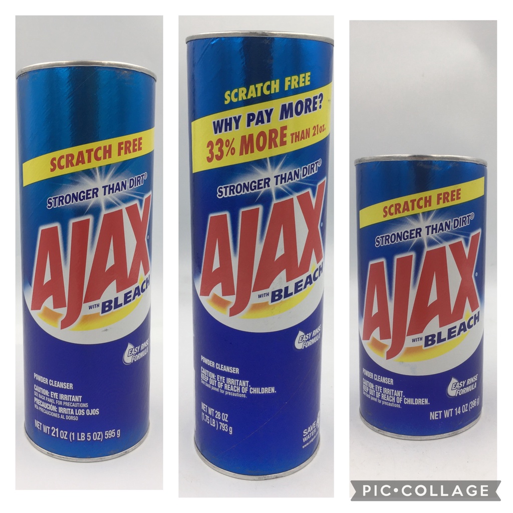 AJAX Powder Cleanser with Bleach 21oz (595g) / 28oz (793g) | Shopee ...