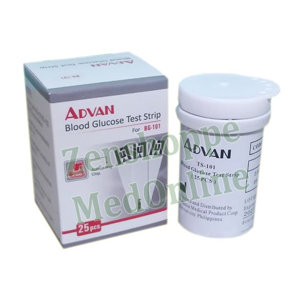 ADVAN Blood Glucose Test Strips | Shopee Philippines