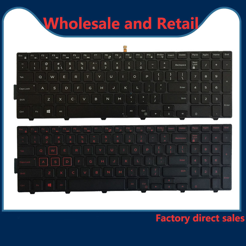 US laptop Keyboard FOR DELL Inspiron 17 7000 Series 7557 7559 5748 5749 ...