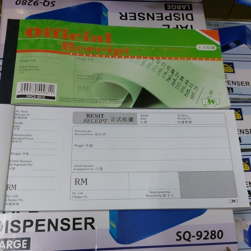 RWT NCR Official Receipt Book | Shopee Philippines