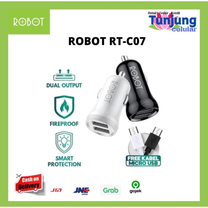Robot RT-C07 2-port USB Car Charger | Shopee Philippines