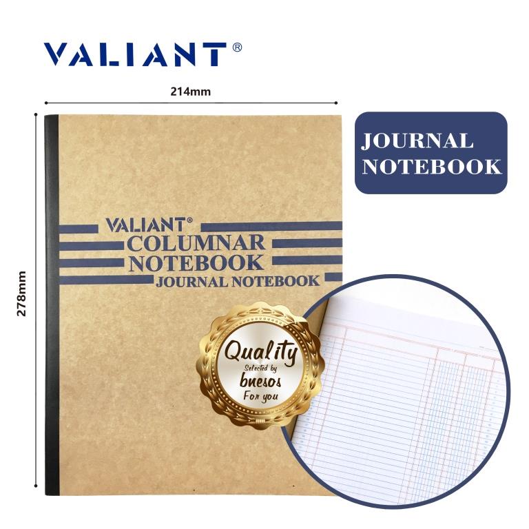 bnesos Stationary School Supplies Valiant Columnar Notebook | Shopee ...