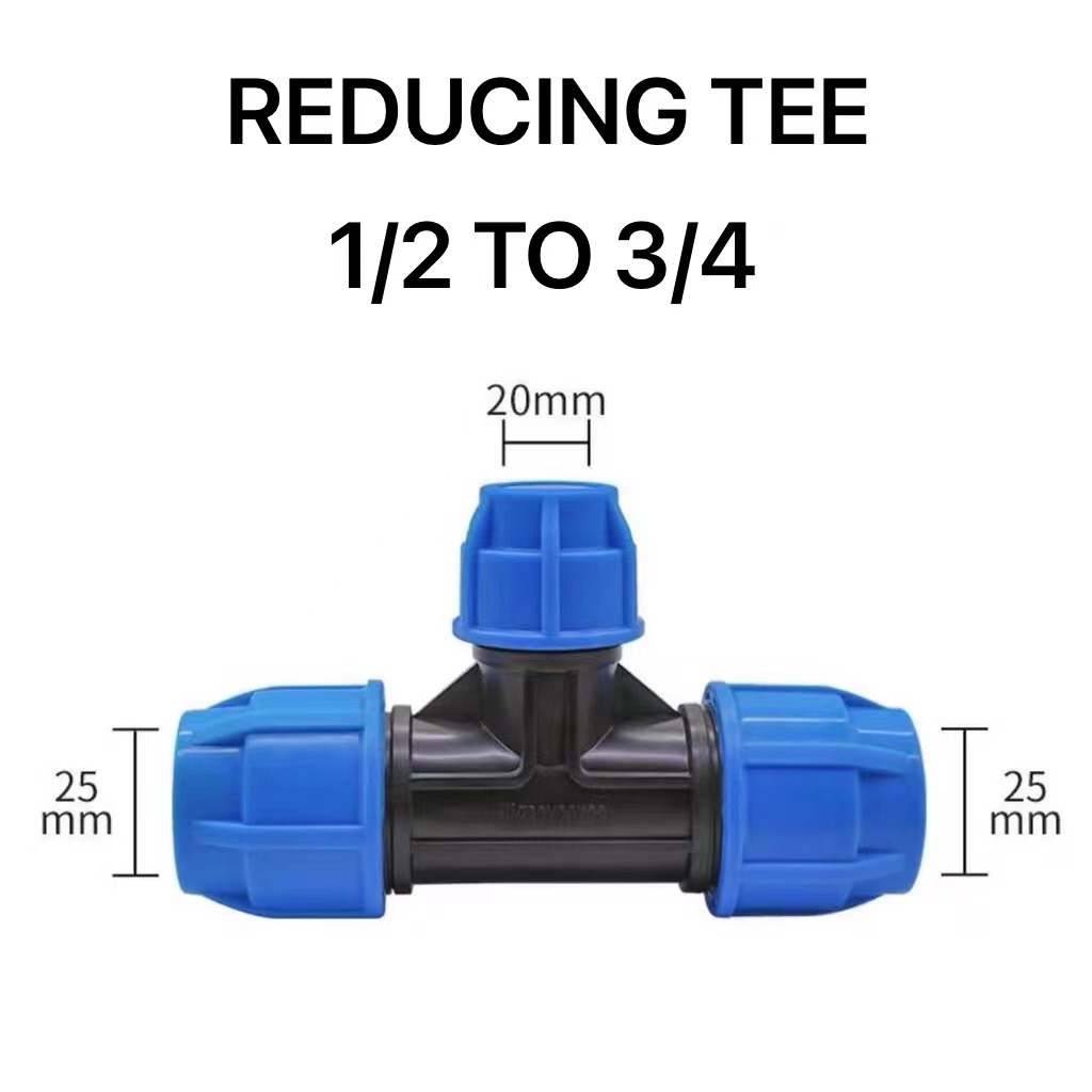 PE Compression Fittings For Pe And Pvc Pipe 1/2" 3/4" 1" | Shopee ...