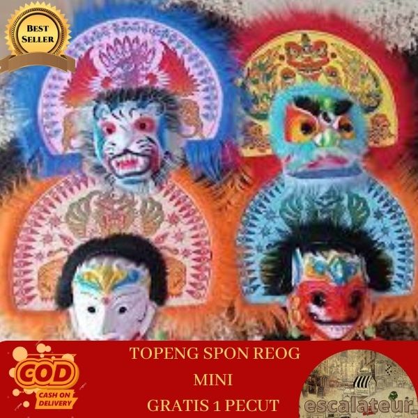 Ramadan Bestseller 4.4 Reog Mask Kids Toys Barongsai Sponge Mask Get ...