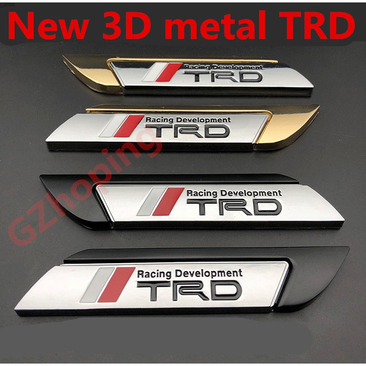 NEW 3D Metal TRD sticker | Shopee Philippines