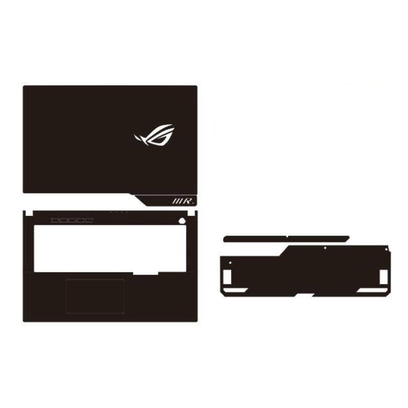 Laptop Black Carbon fiber Skin Sticker Cover Film For Asus ROG Strix ...