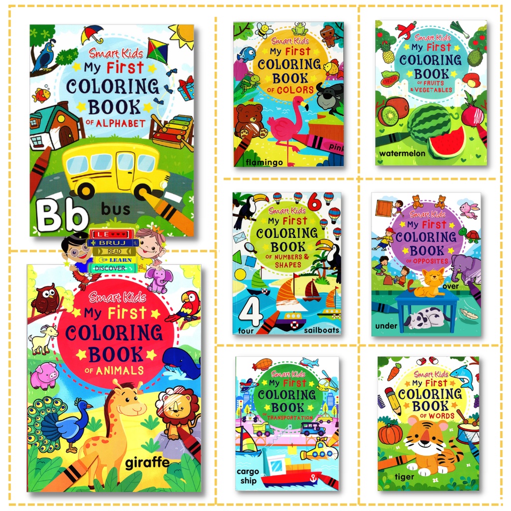 Smart Kids My First Coloring Books For Kids Educational | Shopee ...