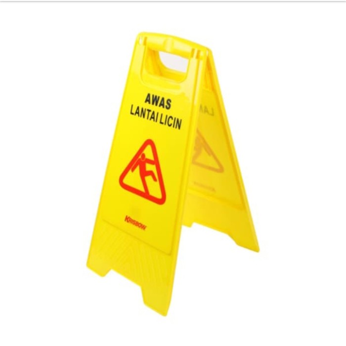 Floor Signs In Floor Awas Slippery Yellow Krisbow | Shopee Philippines