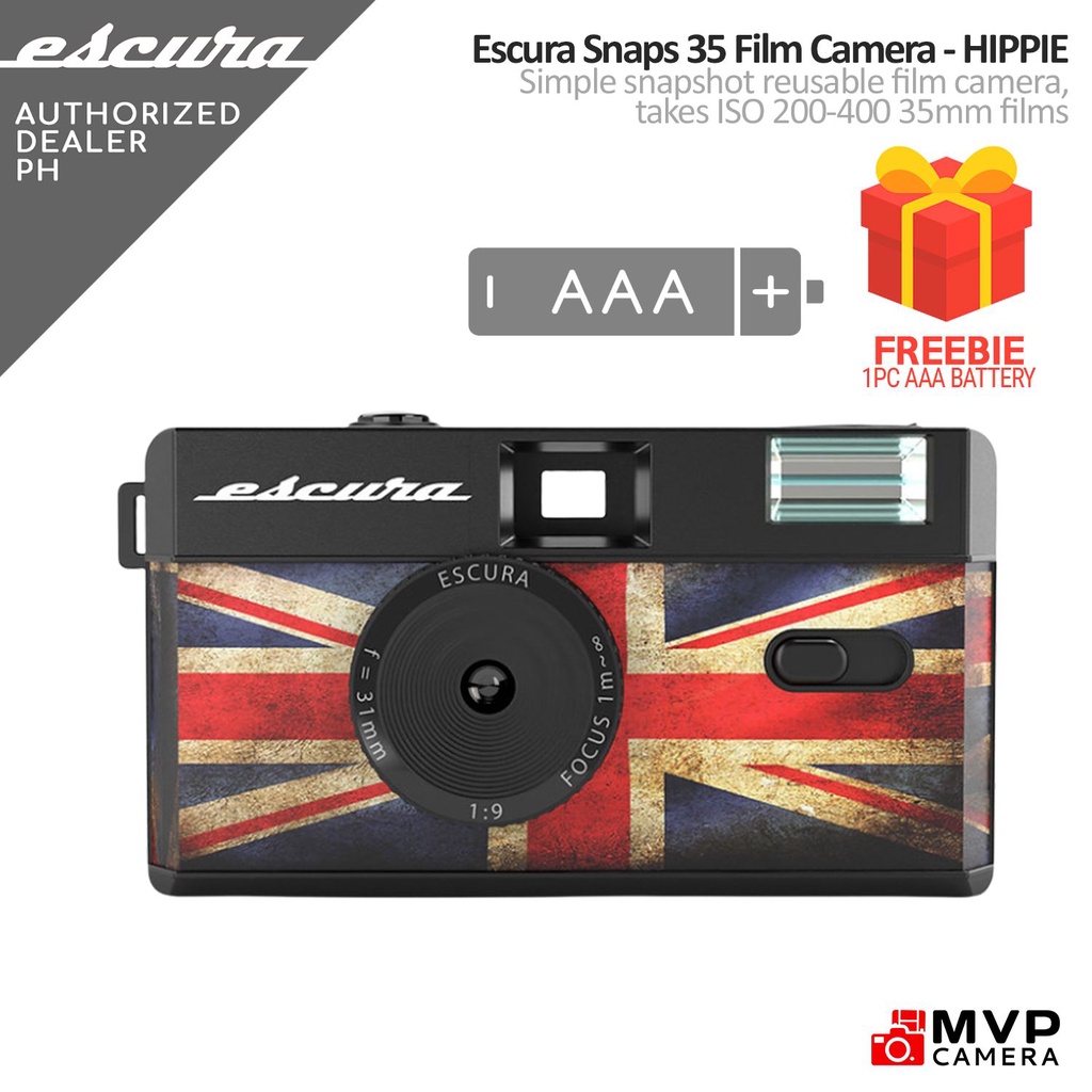 ESCURA Snaps 35 35mm 135 Reusable Film Camera MVP CAMERA | Shopee ...