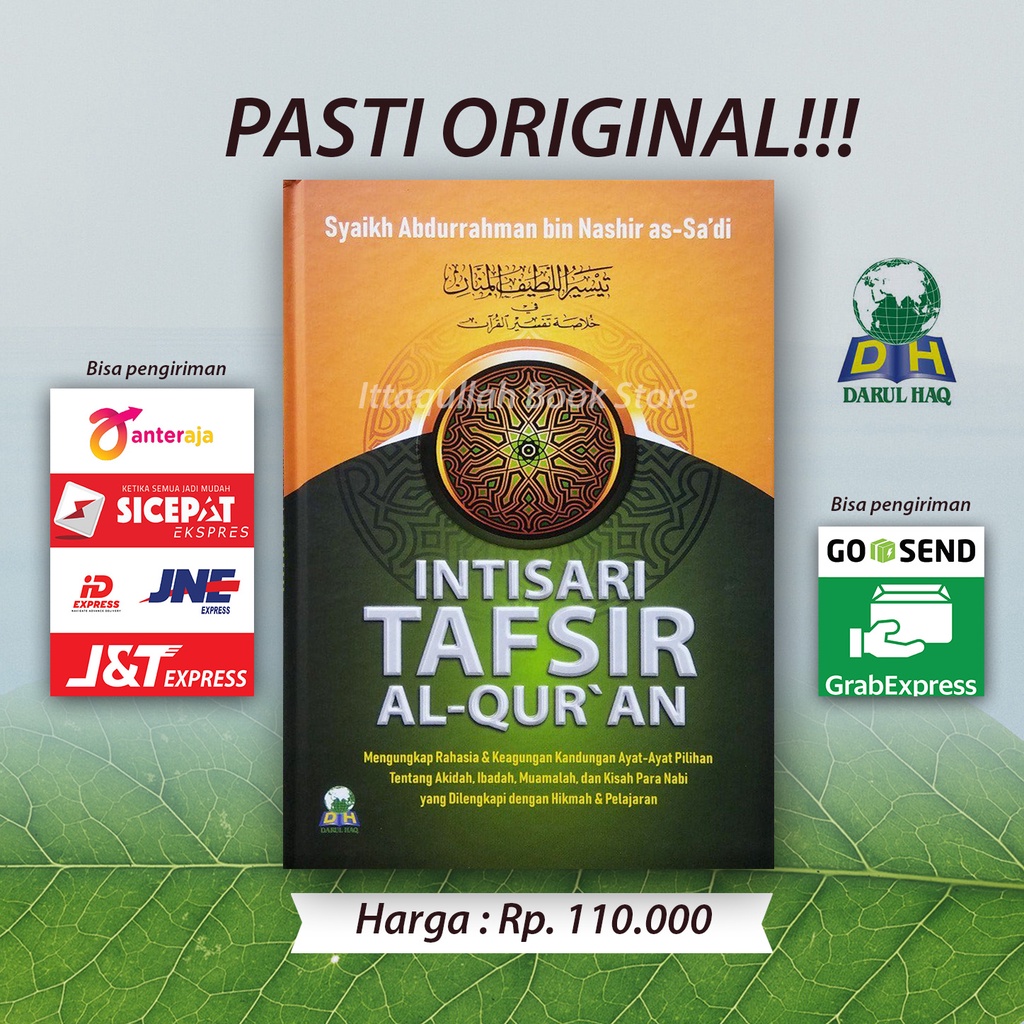 Intisari Tafsir Al Quran Original Shaykh Abdurrahman bin Nashir as Sadi ...