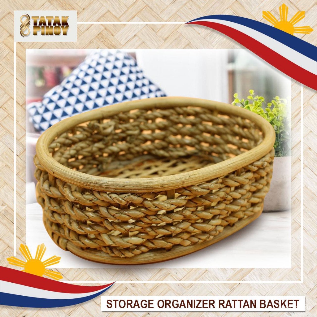 authentic availableTATAK PINOY Rattan Basket Storage Baskets Shelf ...