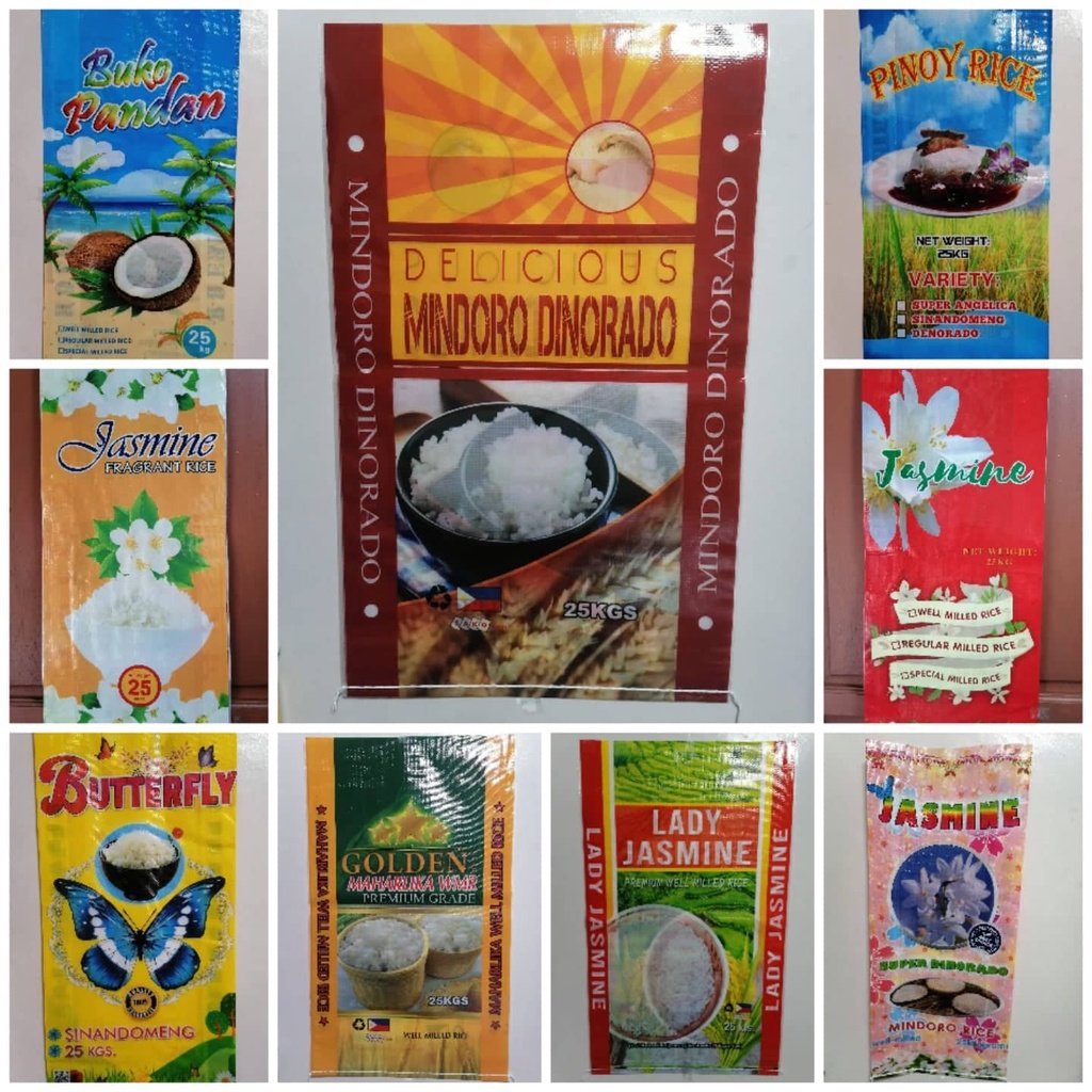 100pcs. Double Laminated Rice Sacks Capacity 25kg (SAKO ONLY WALANG ...