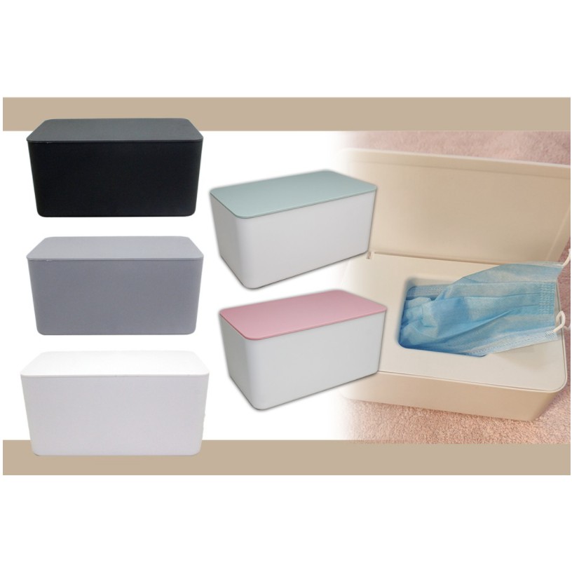 Big Tissue Box Style Face Mask Holder, Wetwipes, Surgical Mask Storage ...
