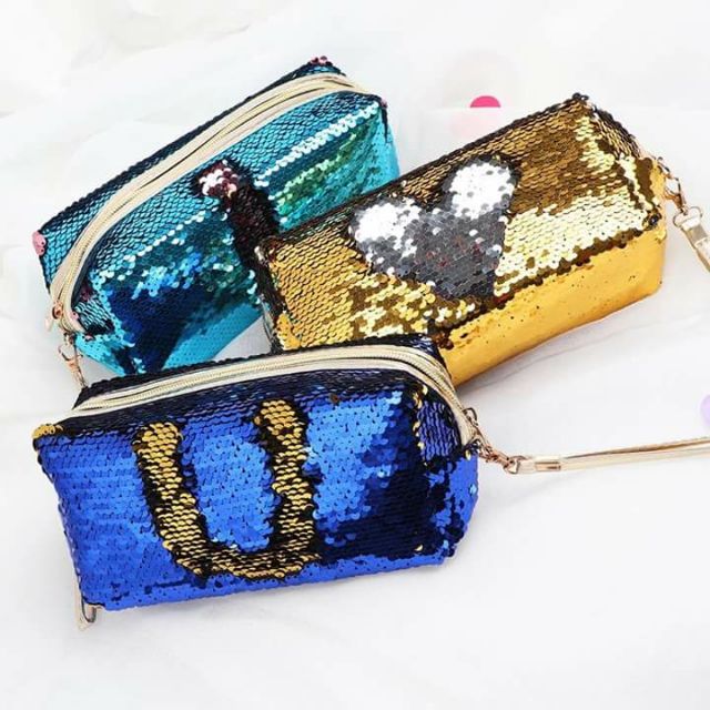 Sequence Wallet Makeup Organizer Pouch Bag Mermaid Makeup pouch Bag ...
