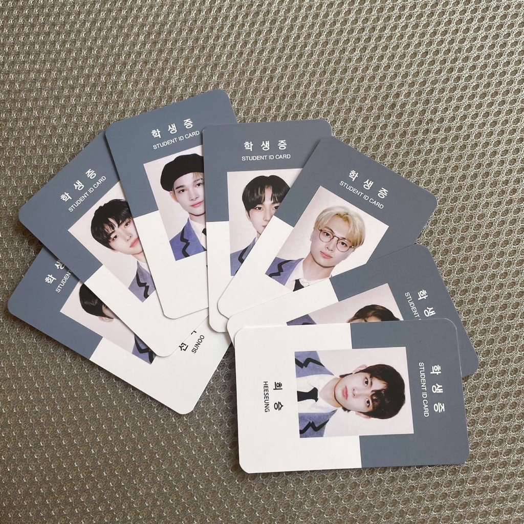 7pcs/set KPOP ENHYPEN Student ID Card 2021 ID School Card Season's ...