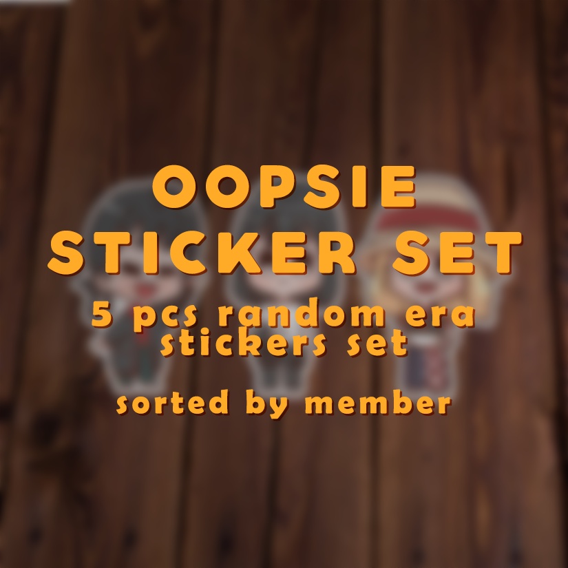 Oopsie stickers set (random era) | Shopee Philippines