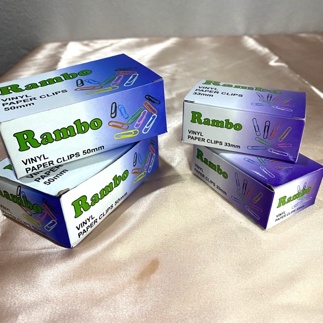 3boxes Vinyl Paper Clips per box Paper Clip Vinyl Clips | Shopee ...