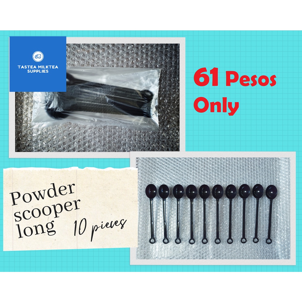 Powder Scooper Long 1 Pack (10 pcs) - TASTEA MILKTEA SUPPLIES | Shopee ...