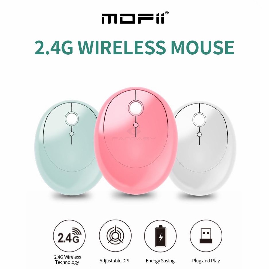 Mofii SM390 Wireless Mouse Mini Cute Gaming Mouse Portable Ergonomic ...