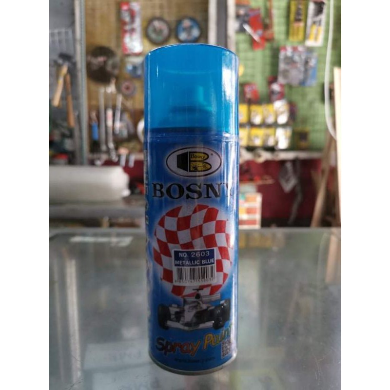 Bosny Metallic Blue acrylic spray paint | Shopee Philippines