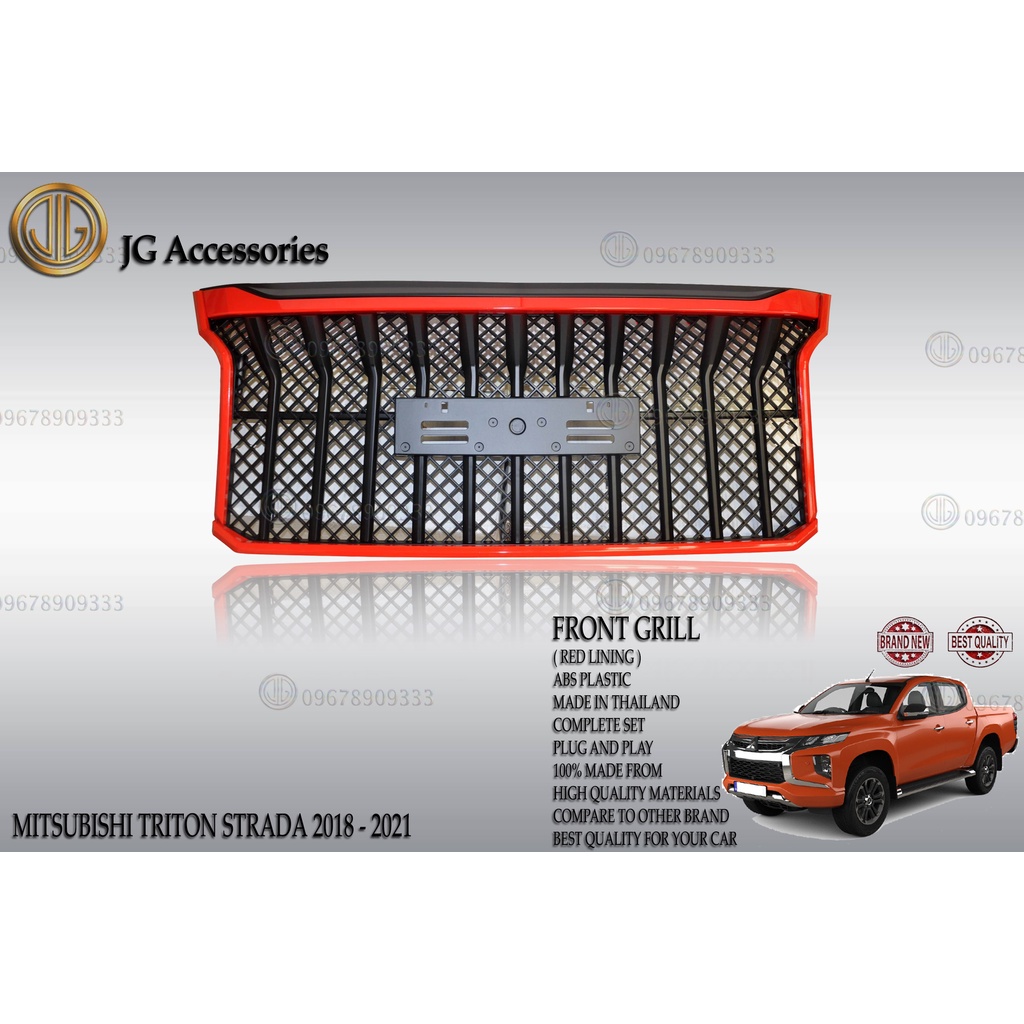 MITSUBISHI TRITON STRADA 2019-2023 FRONT GRILL ASSEMBLY/FRONT GRILLE ...