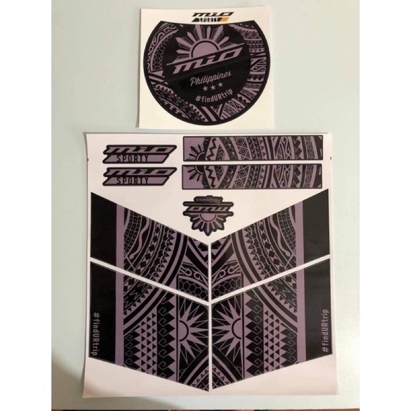 MIO SPORTY/SOULTY SET #findurtrip DECALS PRINTED LAMINATED | Shopee ...