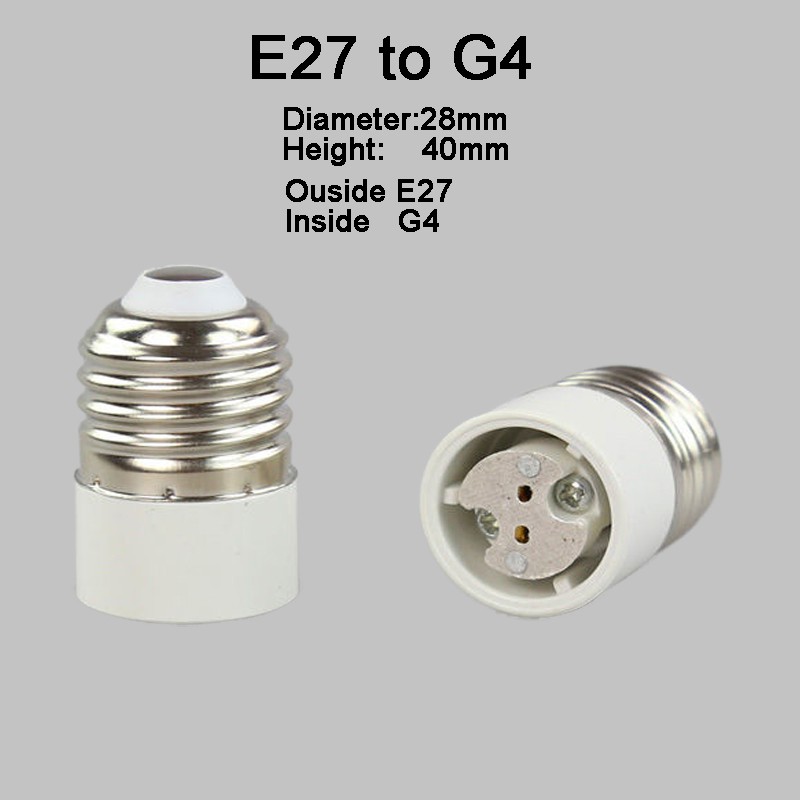 E12 E14 E17 E27 E40 B22 GU5.3 MR16 GU10 G4 G9 G24 Base Socket Conversion Adaptor For Light Lamp ...