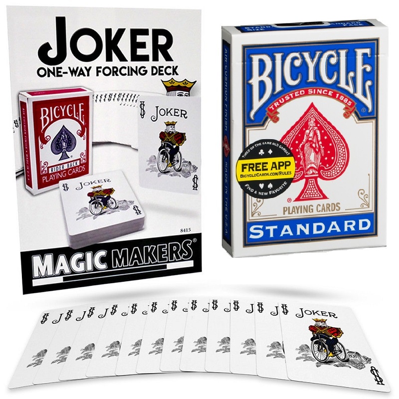 Bicycle One Way Force Deck Rider Back Playing Cards Magic Cards Close ...