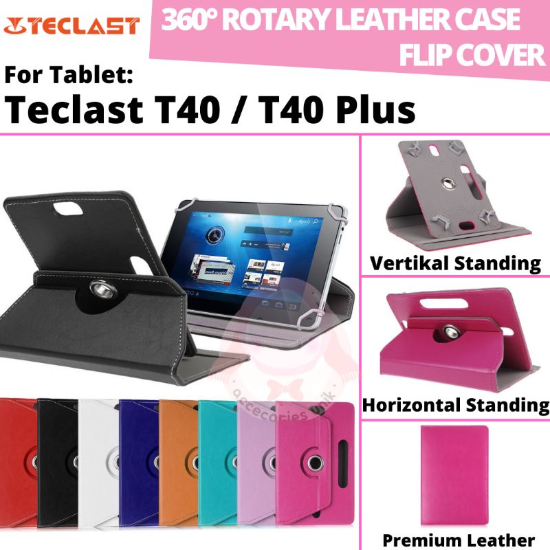 Teclast T40 T 40 Plus Tab Tablet Rotary Case Leather Flip Casing Book ...