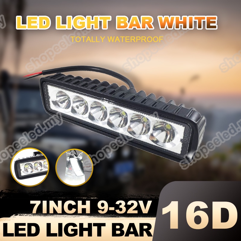 new 18W Spot LED Work Light Bar Driving Lamp Fog Off Road SUV Car Boat Truck sportlight ...