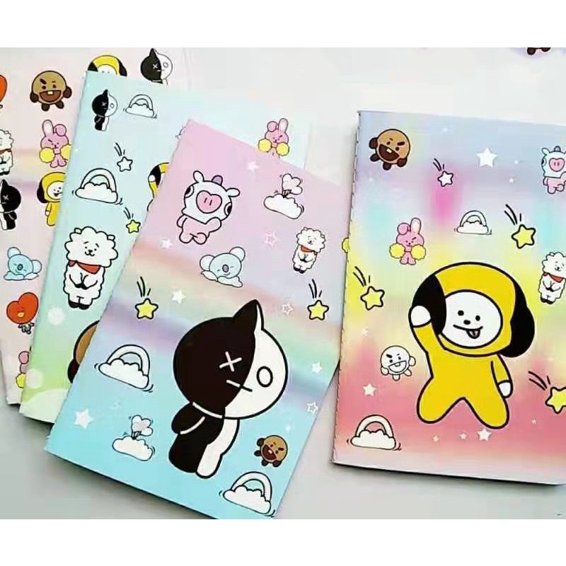 A5 KPOP BT21 BTS line notebook | Shopee Philippines