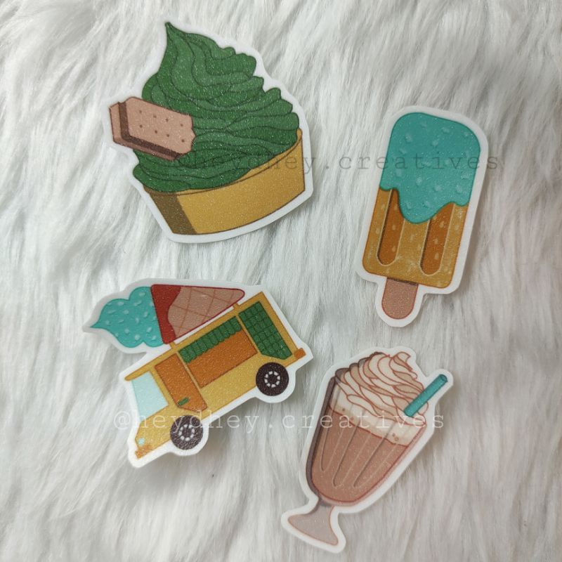 Ice Cream Vinyl Sticker Pack | Heydhey.creatives | Shopee Philippines
