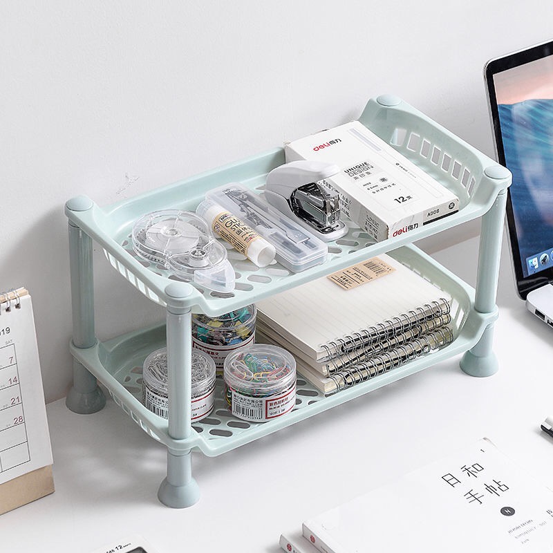 M&A PHC 2-Layer Kitchen and Bathroom Plastic Storage Rack for Home ...