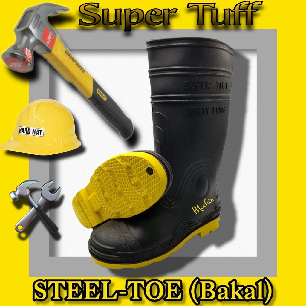 Super Tuff Men's Steel-Toe High-Cut waterproof non-slip safety ...