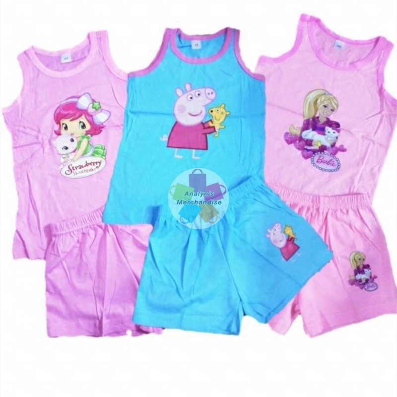 SALE!! Sticker Sando/Short Set for Girls- ANALYN’S MERCHANDISE | Shopee ...